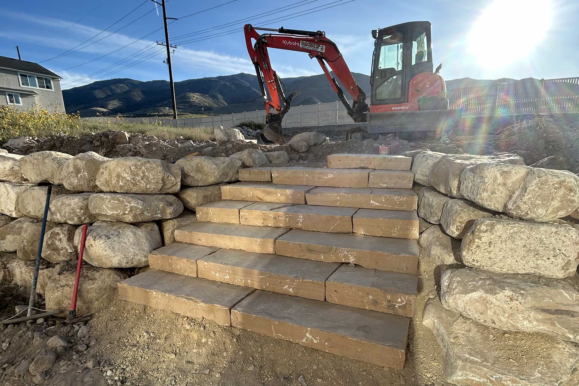Rock Walls - Burke's Landscaping